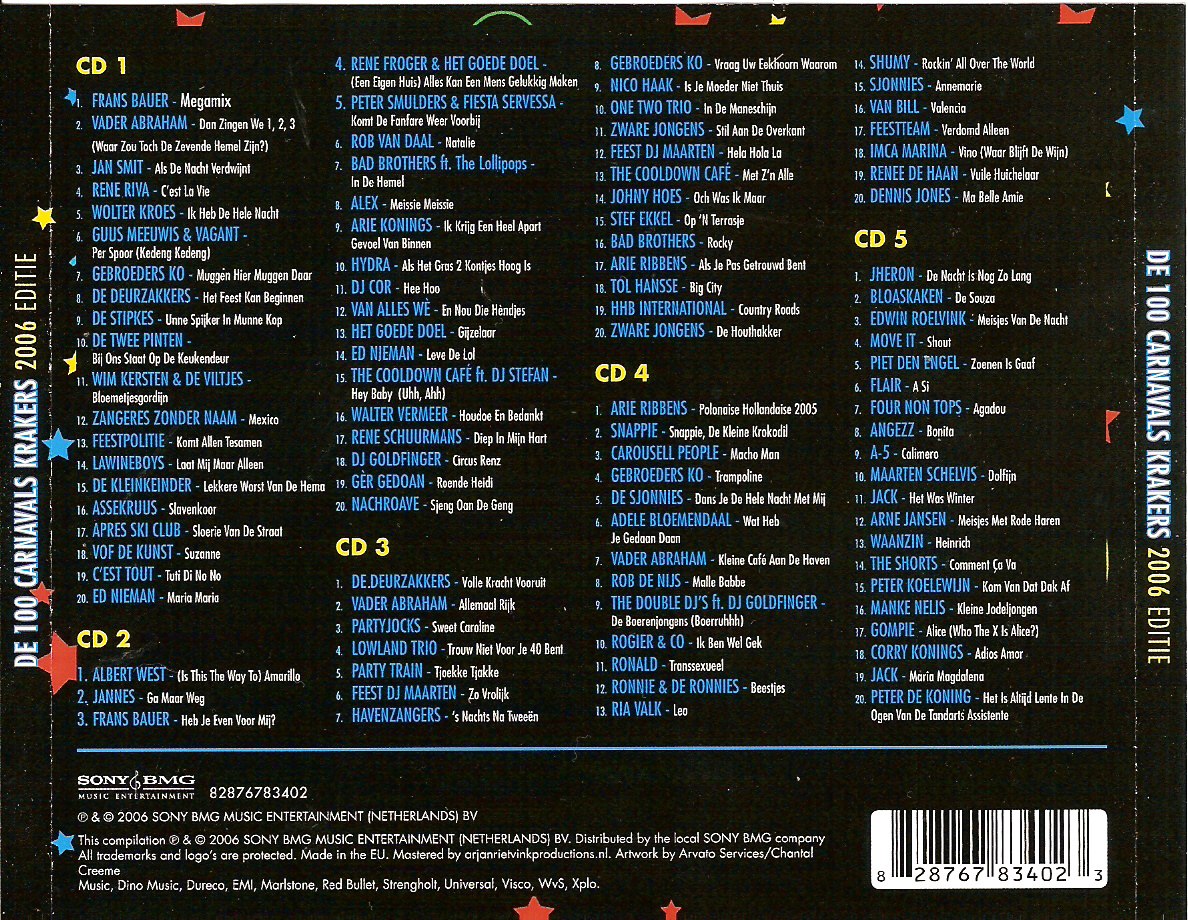 Party Party 2006 Editie : Back | CD Covers | Cover Century | Over 1.000 ...